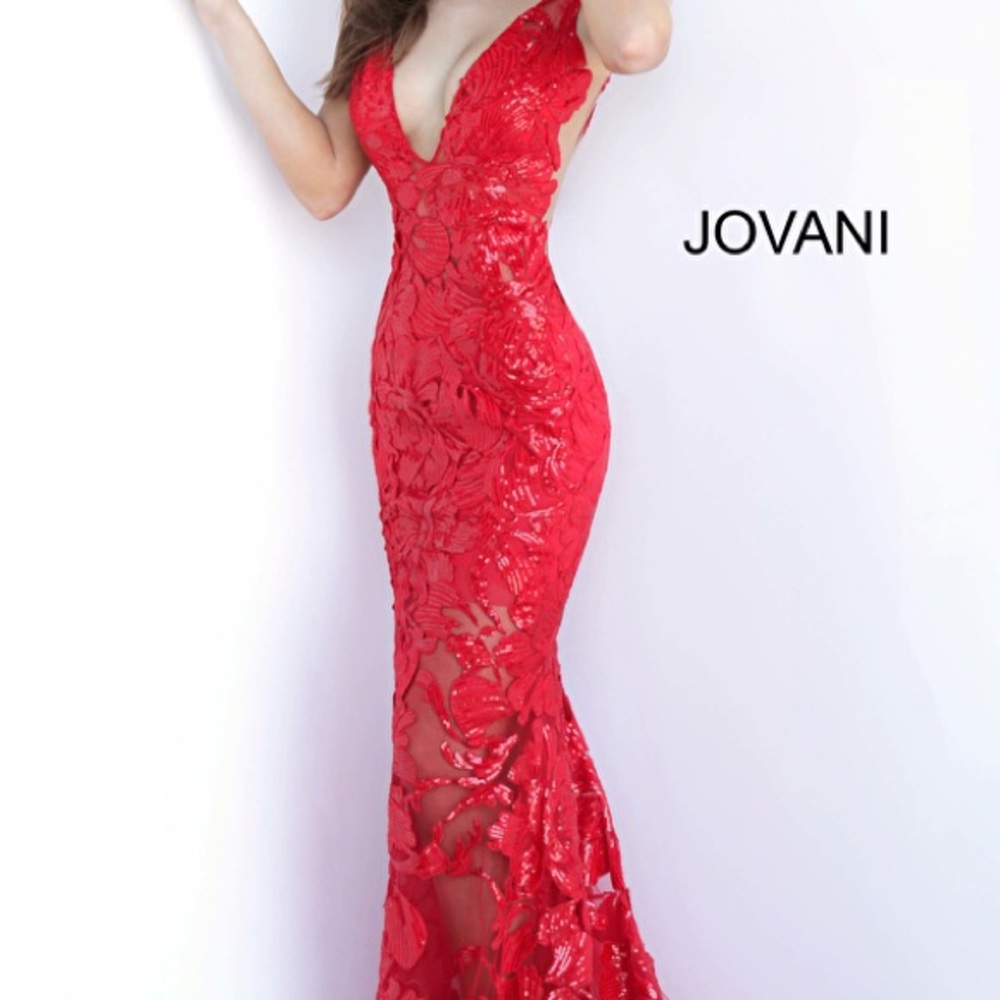 Red Embellished Prom Dress Jovani , Just Like New, Be… - Gem